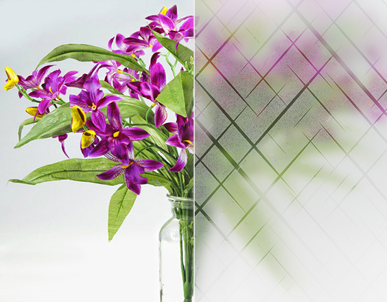 diagonal crosshatch-flower LC